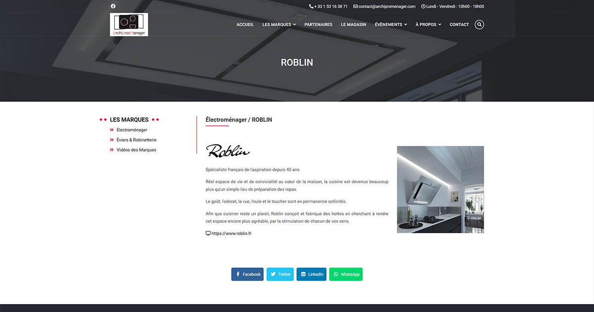 ROBLIN est l’une des marques d’électroménager haut de gamme ...